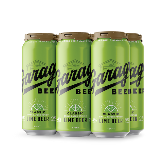 Garage Beer Lime 6-Pack 16oz Cans – Braxton Brewing Company