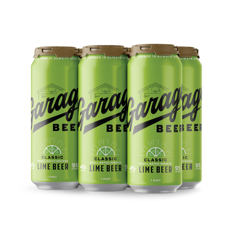 Garage Beer Lime 6-Pack 16oz Cans – Braxton Brewing Company